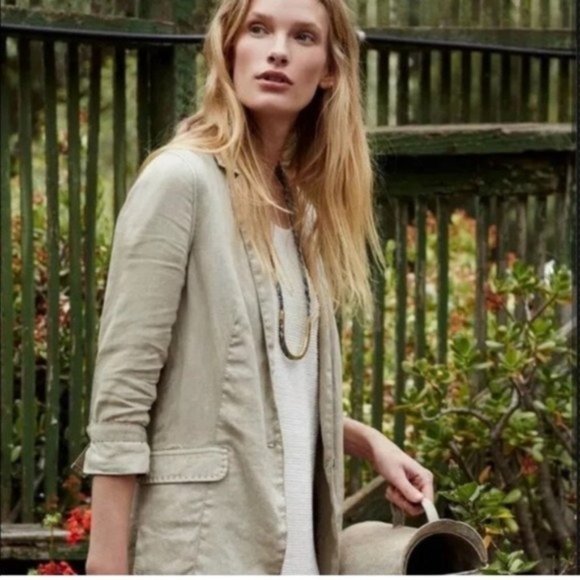 Anthropologie | Jackets & Coats | Anthro Marrakech Linen Blazer Jacket | Poshmark